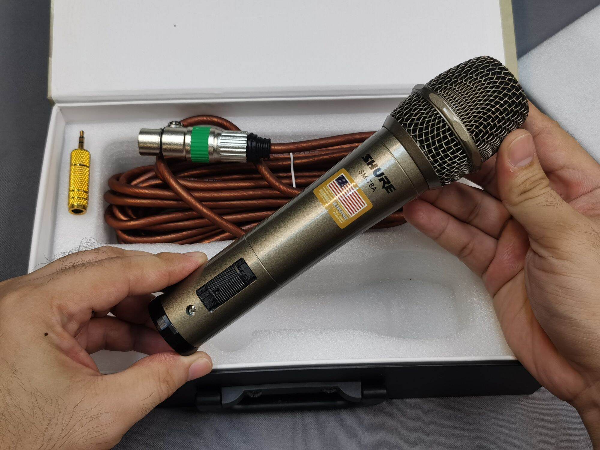 Original Shure SM-78A Dynamic Karaoke Microphone Full Metal Heavy Duty ...