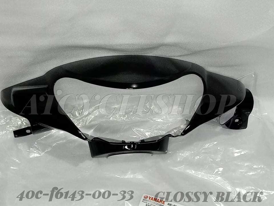 UPPER 1 COWLING / FRONT COVER FOR MIO SPORTY/MIO SOULTY GLOSSY BLACK ...