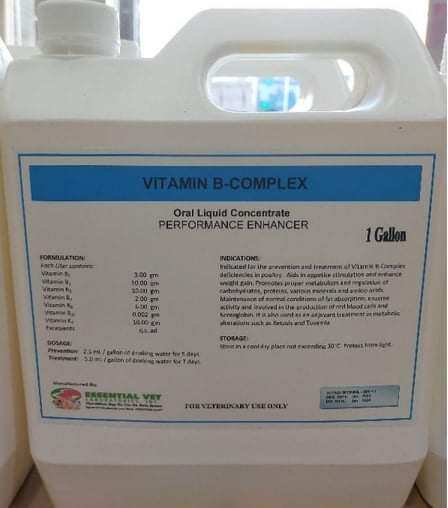 Essential vet Vitamin B COMPLEX (1 gallon) | Lazada PH