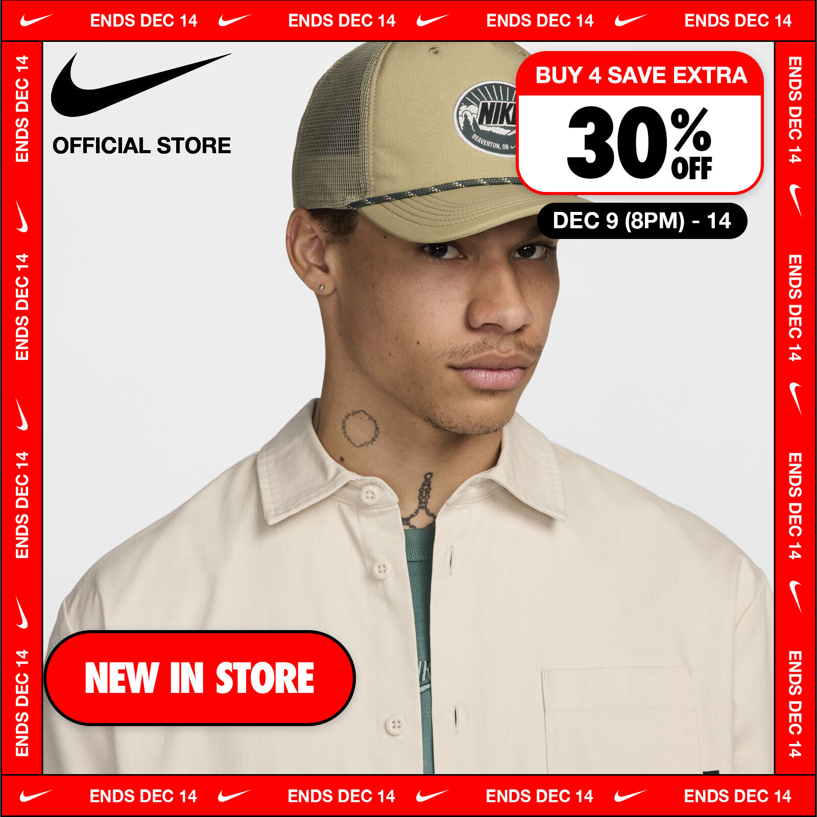 Nike Rise Structured Curved Bill Cap - Neutral Olive | Lazada PH