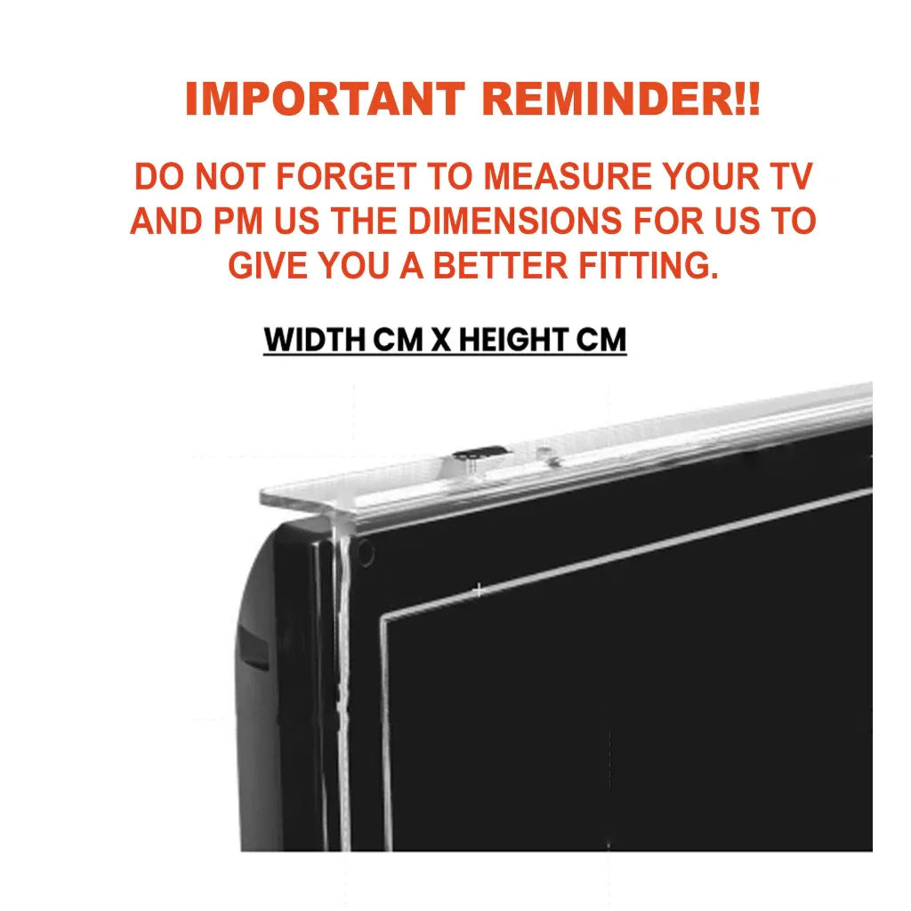 acrylic tv protector barrier anti smash | Lazada PH