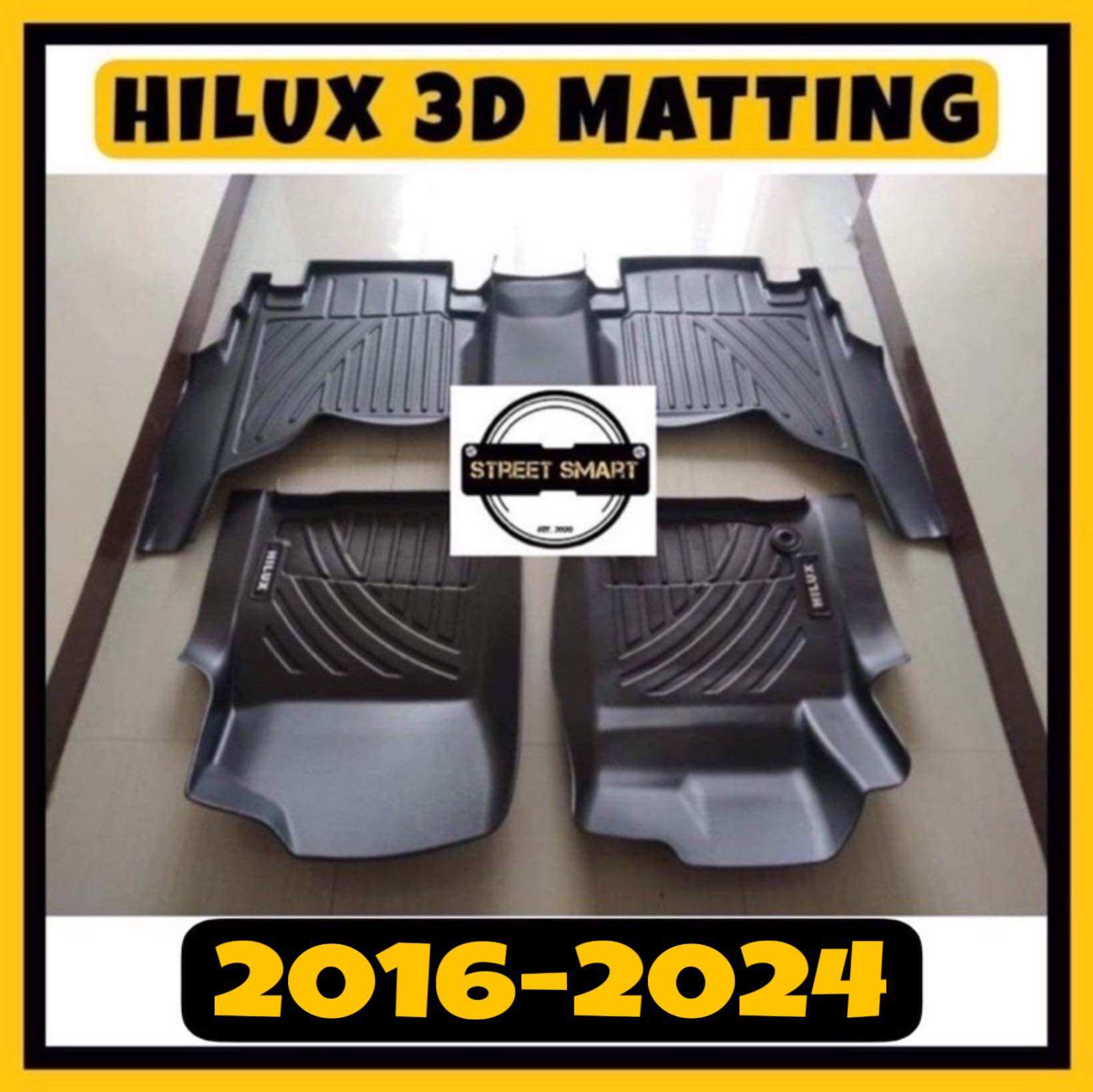 TOYOTA HILUX CONQUEST/REVO 2016-2024 DEEP DISH MATTING | Lazada PH