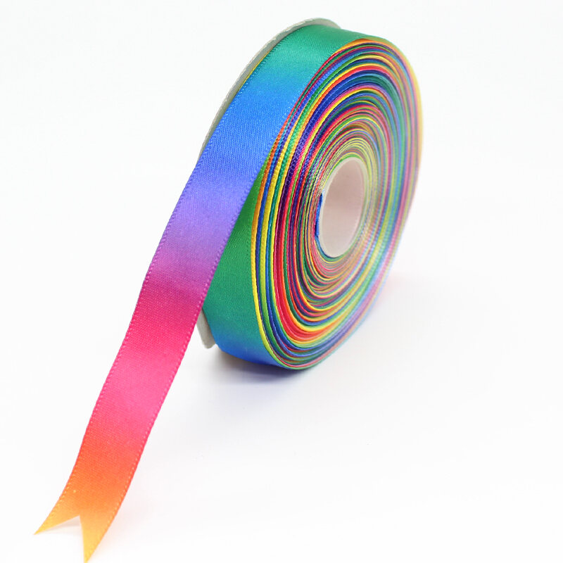 Blue Sea Rib Rainbow Ribbon Flower Packaging Ribbon Cake Box Packaging ...