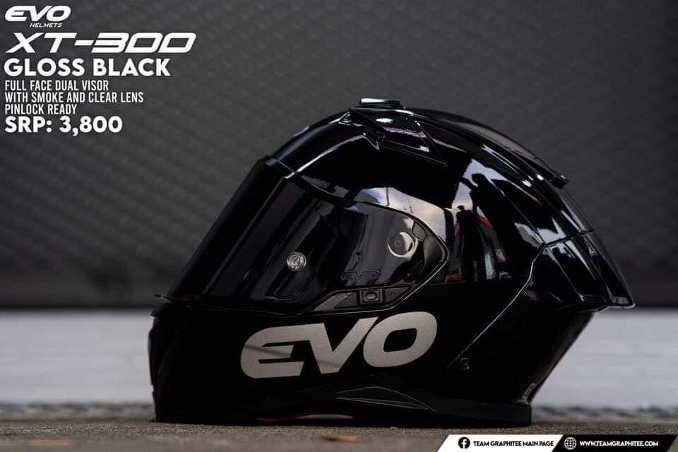 evo xt 300 & xt 300 riot II full face dual visor helmet with FREE CLEAR ...