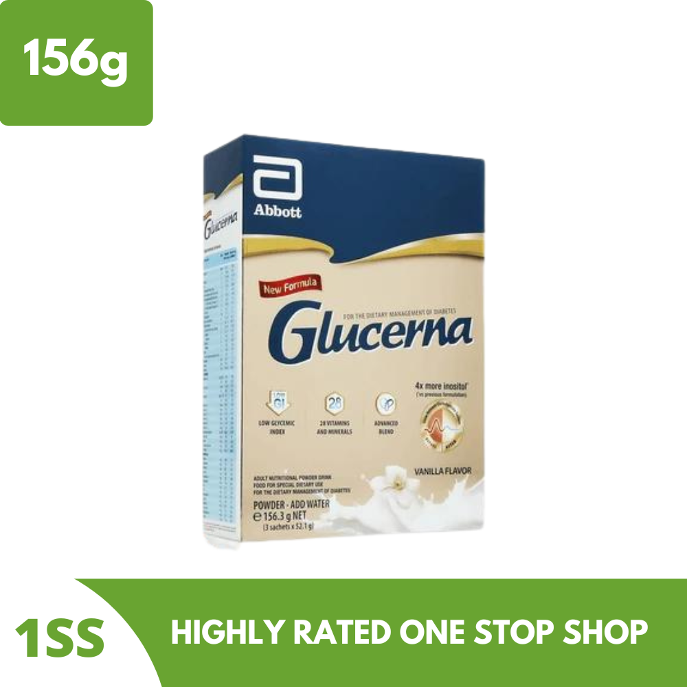 Glucerna New Formula Vanilla Flavor, 156g | Lazada PH