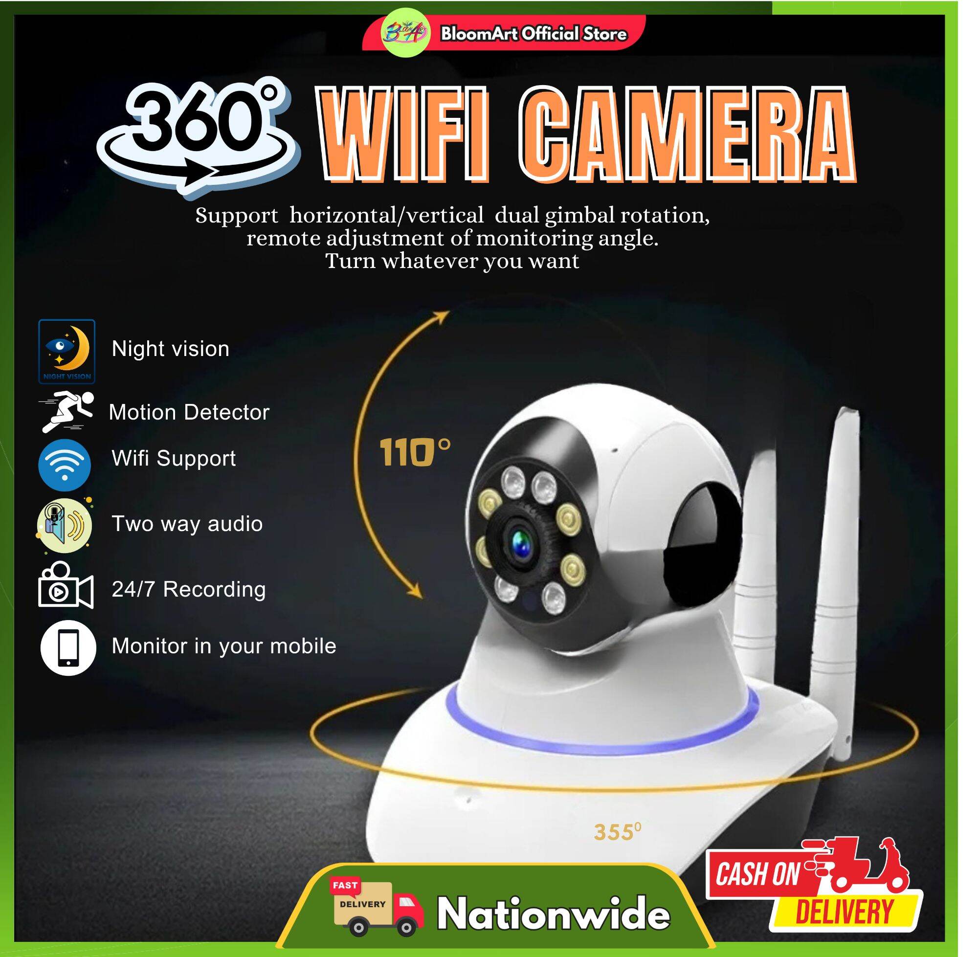 BloomArt - Wireless Smart Home Security Surveillance Camera Ultimate ...