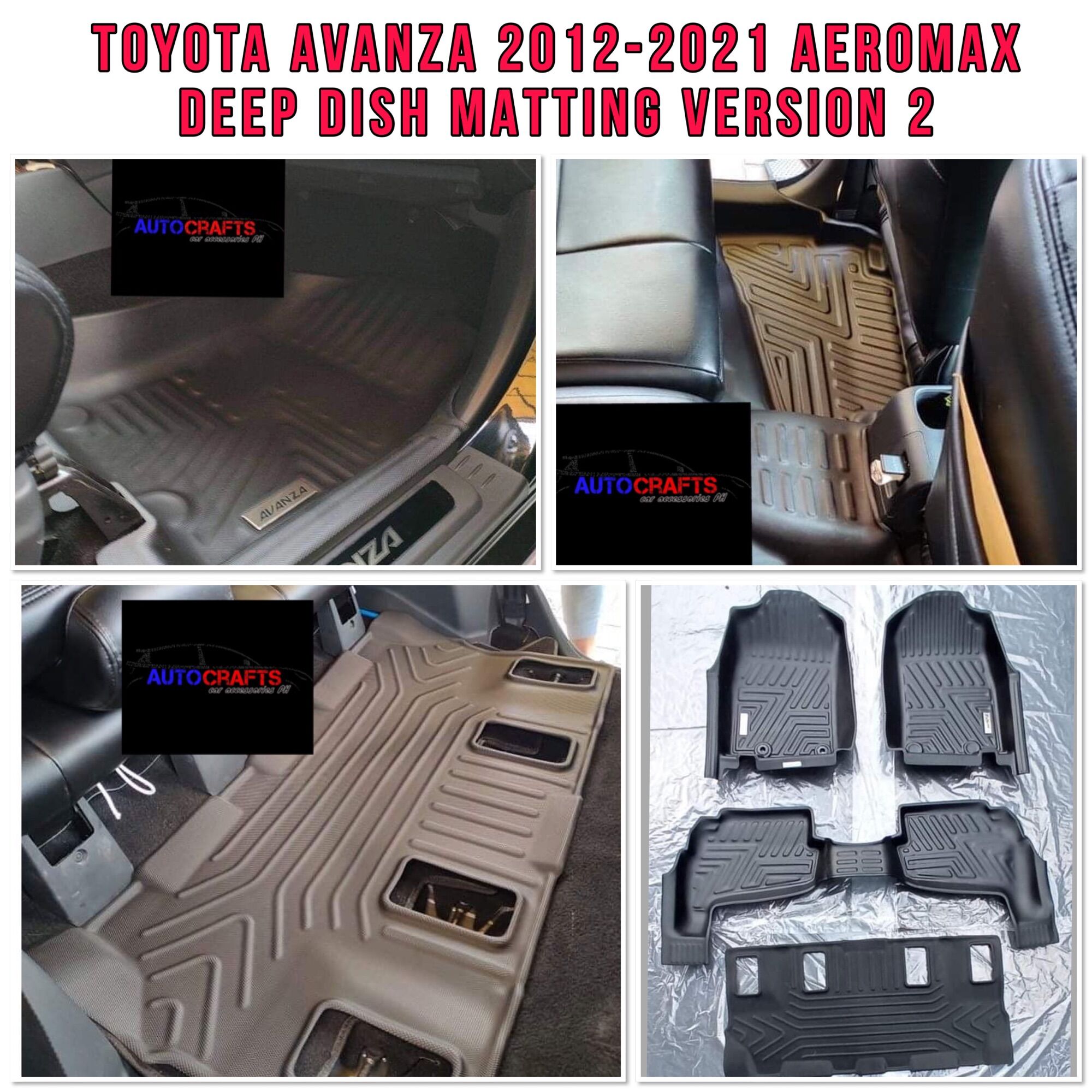Toyota Avanza 2012-2021 Aeromax 5D Deep dish matting v2 | Lazada PH