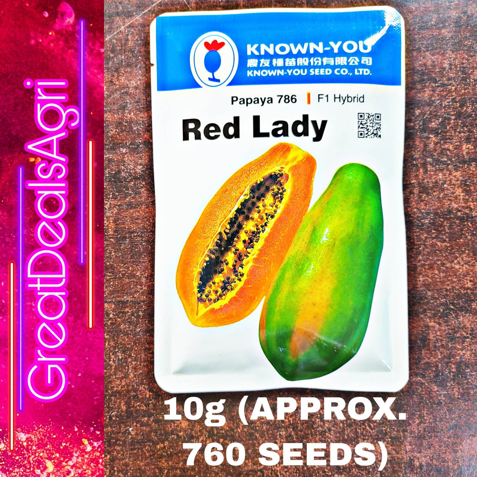 RED LADY F1 HYBRID PAPAYA SEEDS (10g OR APPROX. 760 SEEDS) KNOWN-YOU | Lazada PH