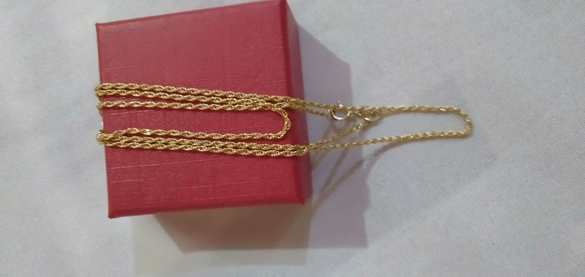 18K SAUDI GOLD NECKLACE ROPE CHAIN LEGIT SELLER | Lazada PH