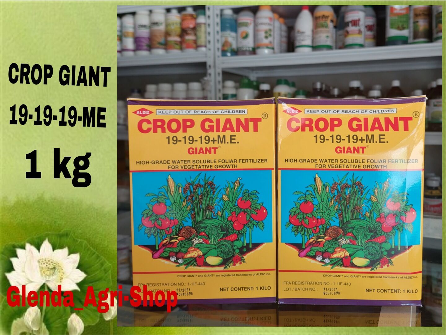 CROP GIANT 19-19-19-ME FOLIAR FERTILIZER by: ALDIZ (1KG) | Lazada PH