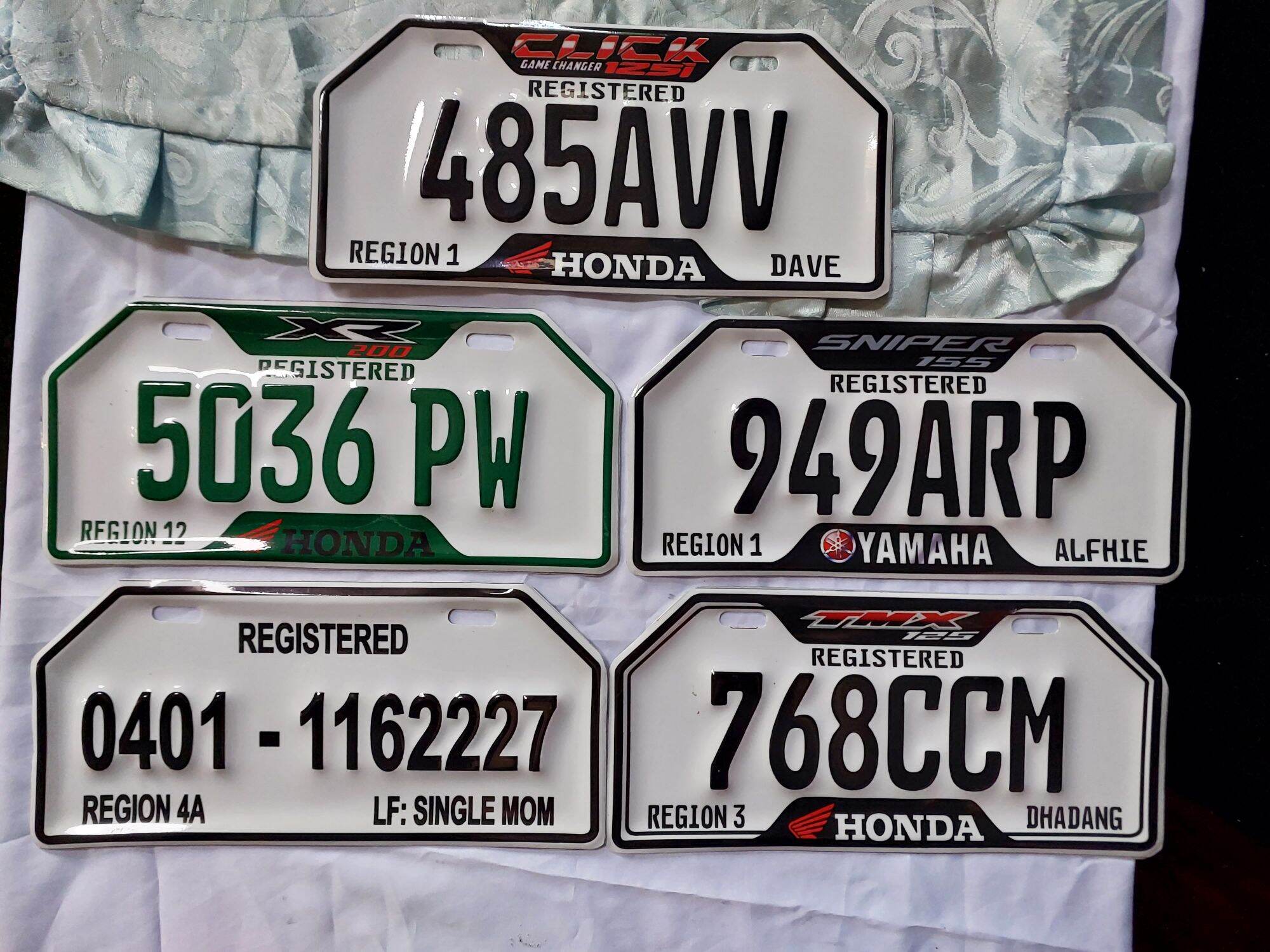 MOTORCYCLE TEMPORARY PLATE NUMBER OLD SIZE | Lazada PH