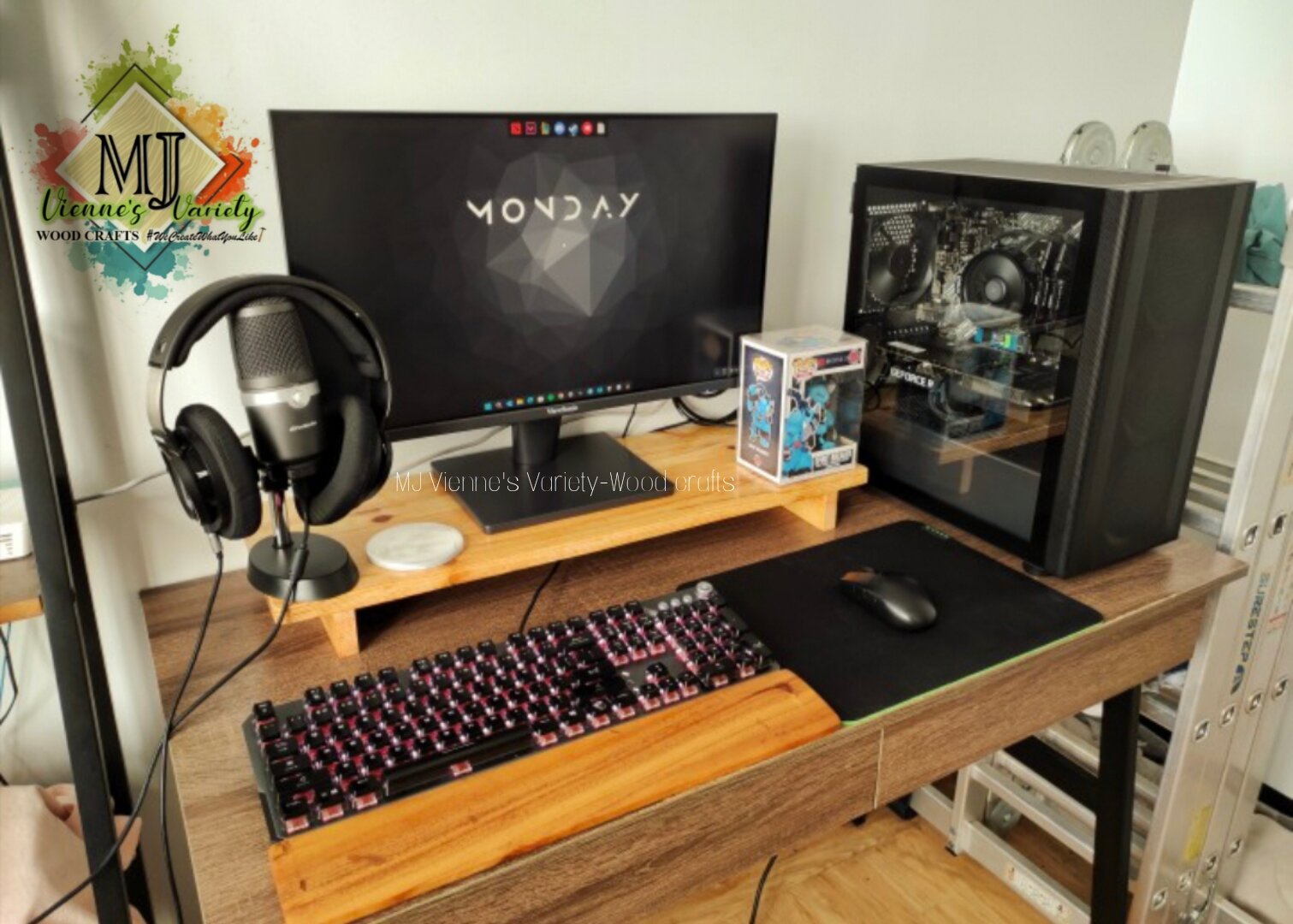 Monitor Stand | Monitor Riser | T-legs L-70cm ,W-23-24cm, H-6-7cm ...