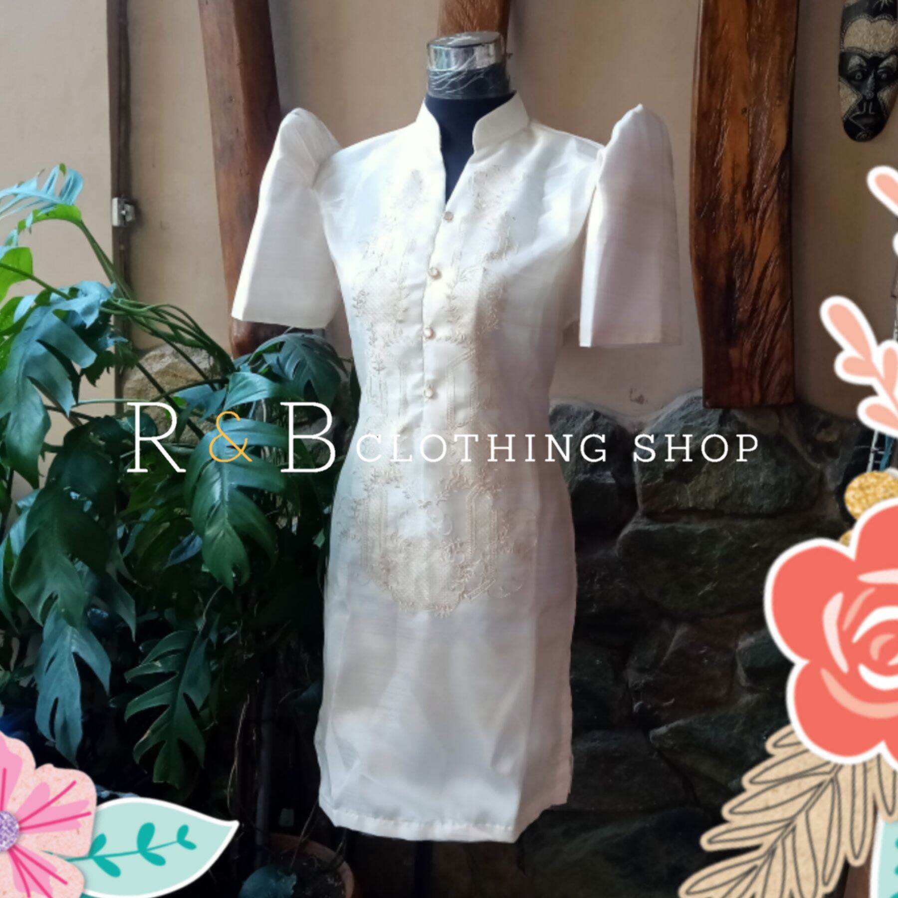 MODERN BARONG DRESS💕 Filipiniana 💕Barong Dress💕 Modern Barong | Lazada PH