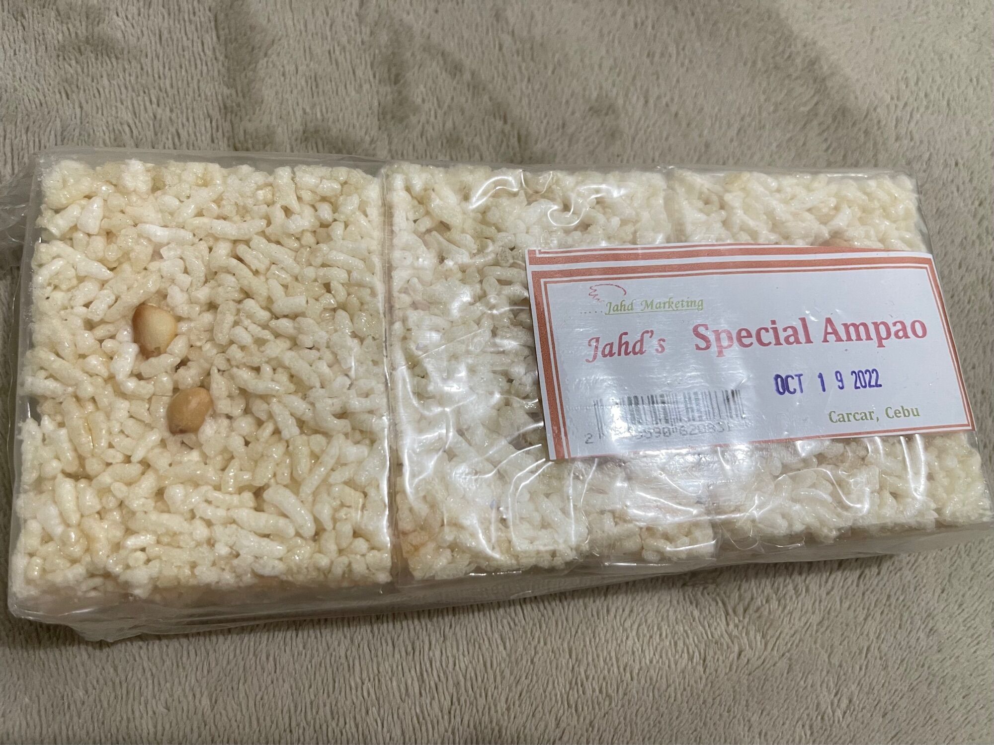 Jahd's Special Ampao in Carcar Cebu Delicacies 6 pcs in pack 140 grams ...