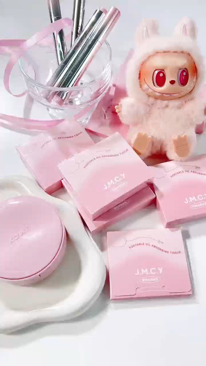 JMCY 3-in-1 oil control absorbent paper with mirror surface and puff ...