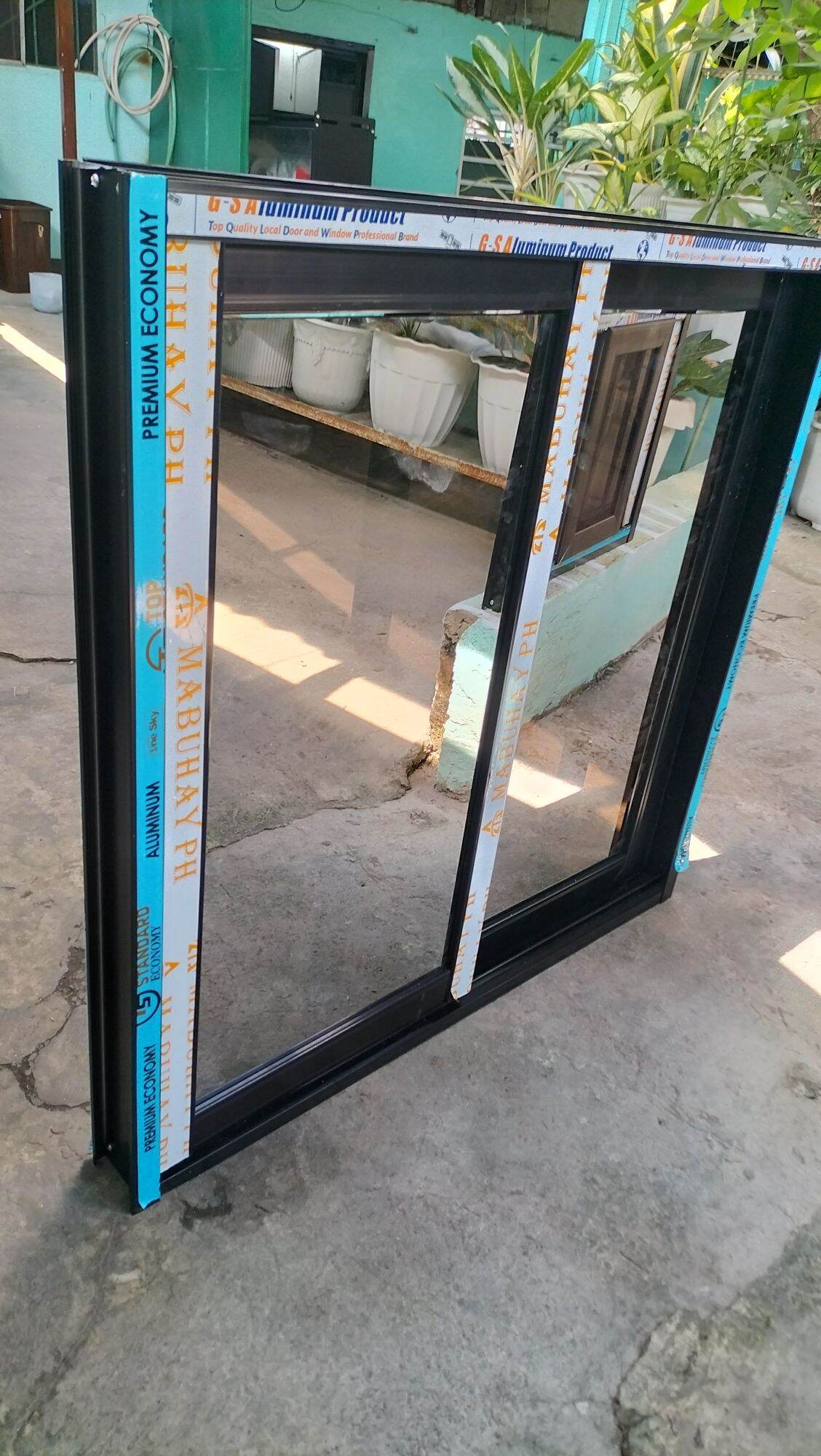 sliding window size- 80x80 w/ screen , reflictive glass | Lazada PH