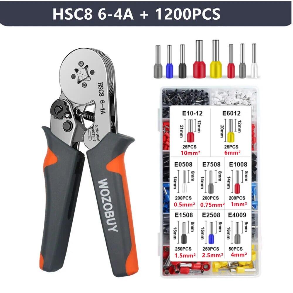 Ferrule Sleeves Terminal Crimping Tools Mini Electrical Pliers HSC8 6-4 ...
