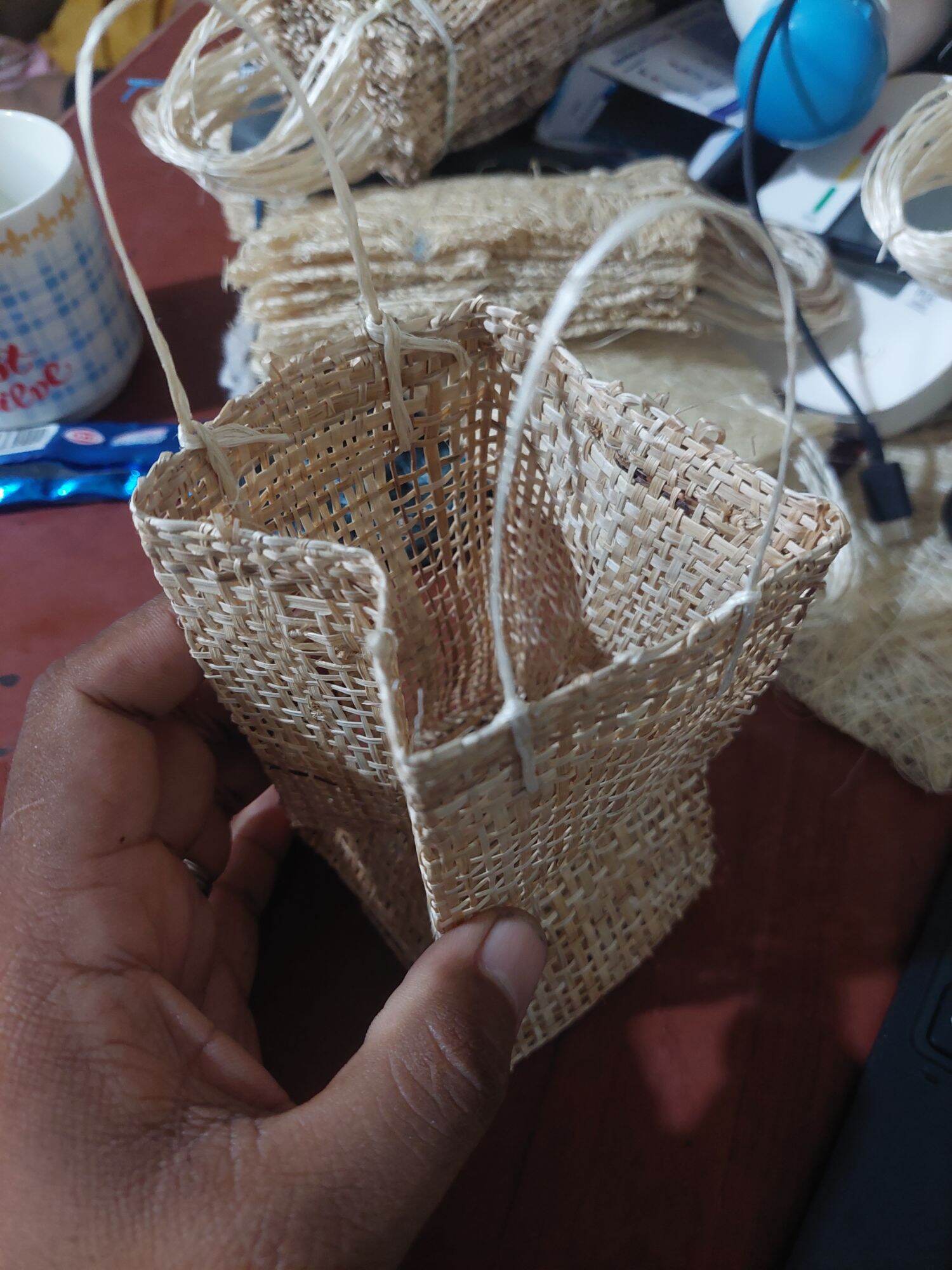 Burlap Abaca Gift Bags 3 inch lenght 3 inch width 5 height | Lazada PH
