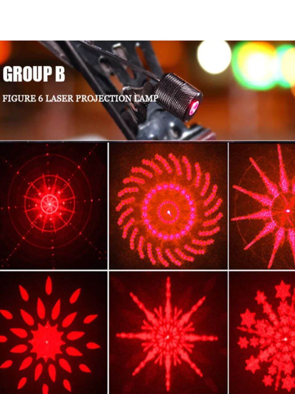 Car Trucks Motorcycle Accessories LED 12V 24V Lights Pattern Laser ...