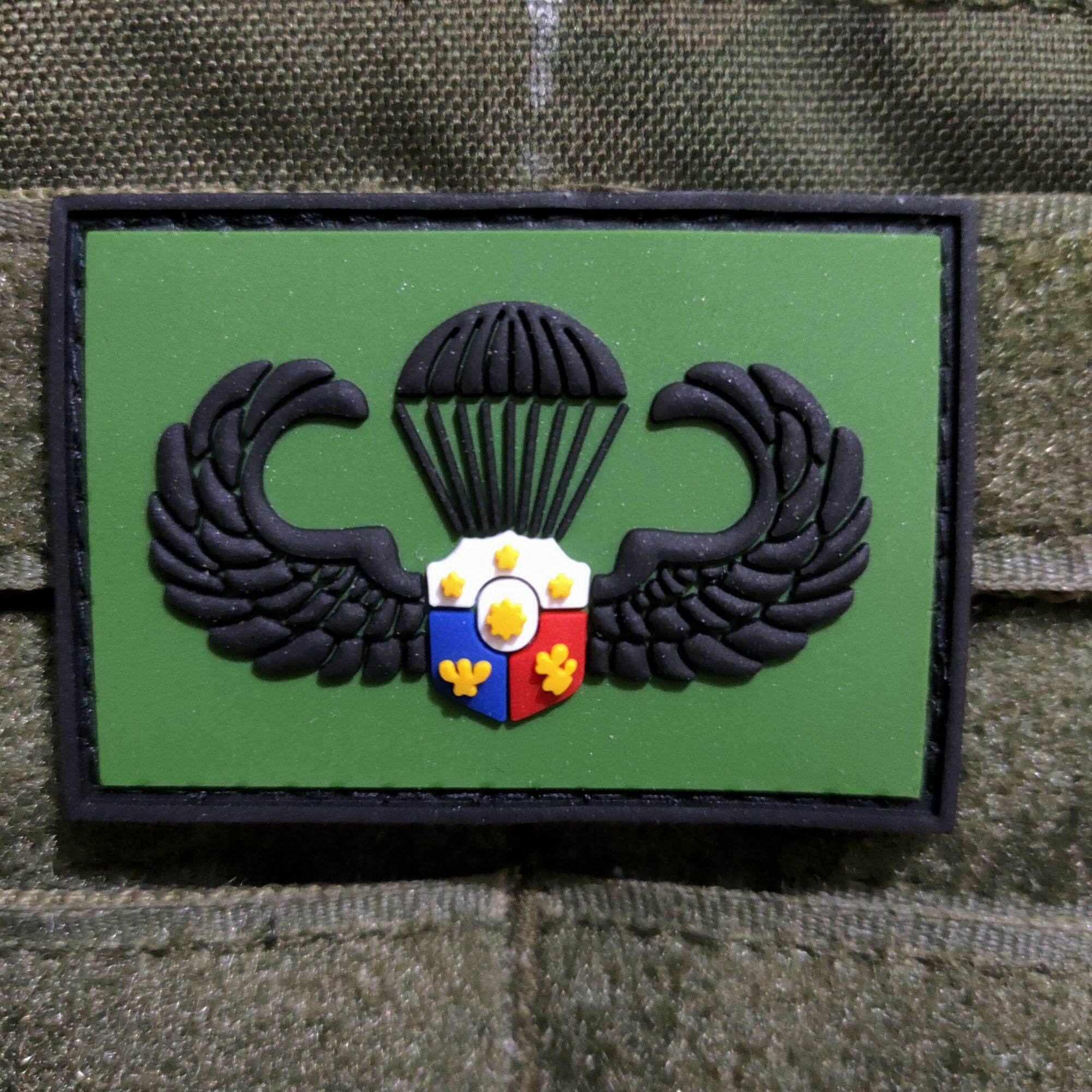 AIRBORNE LOGO RUBBERIZED PVC PATCH WITH VELCRO | Lazada PH