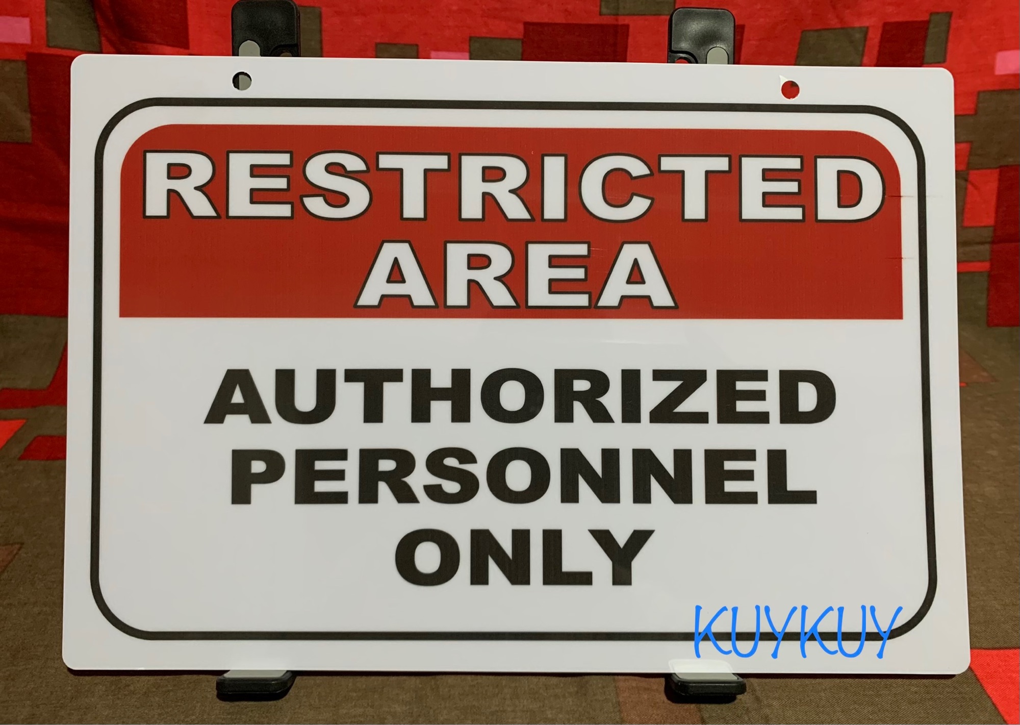 AUTHORIZED PERSONNEL ONLY RESTRICTED AREA PVC Wall Signage 7.8x11 ...