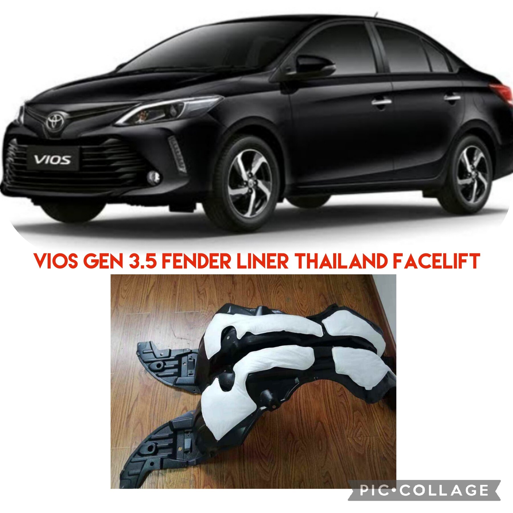 Vios 3.5 Fenderliner for Thailand facelift | Lazada PH