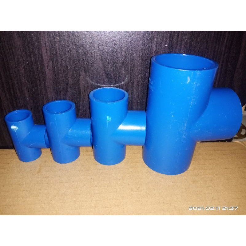 PVC BLUE TEE EQUAL 1/2" TO 4" | Lazada PH