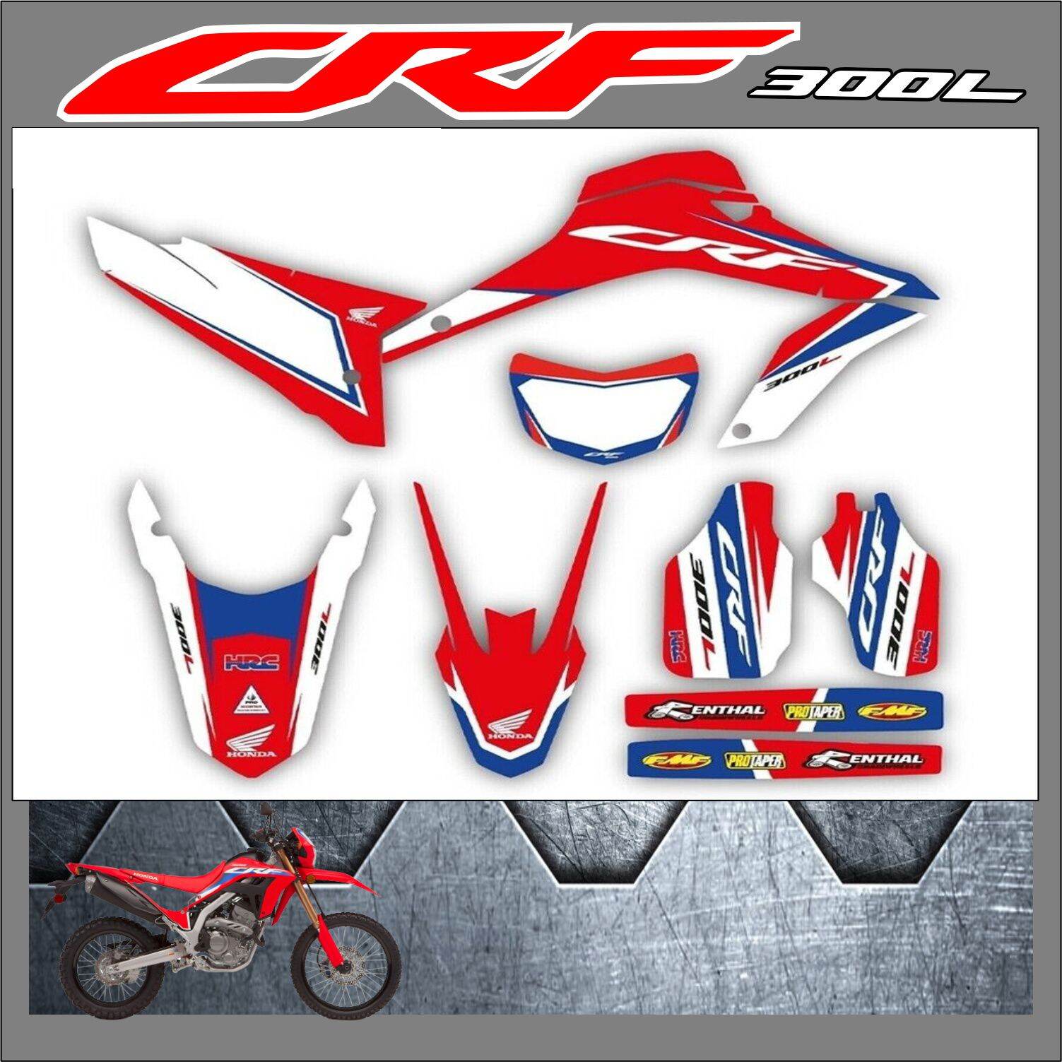 Honda CRF 300L decals stickers, laminated | Lazada PH