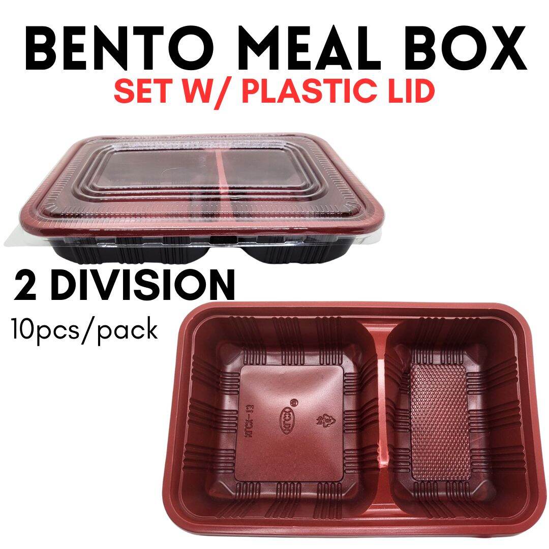 Bento Box with Lid 10pcs Plastic for Takeouts Party Meals | Lazada PH