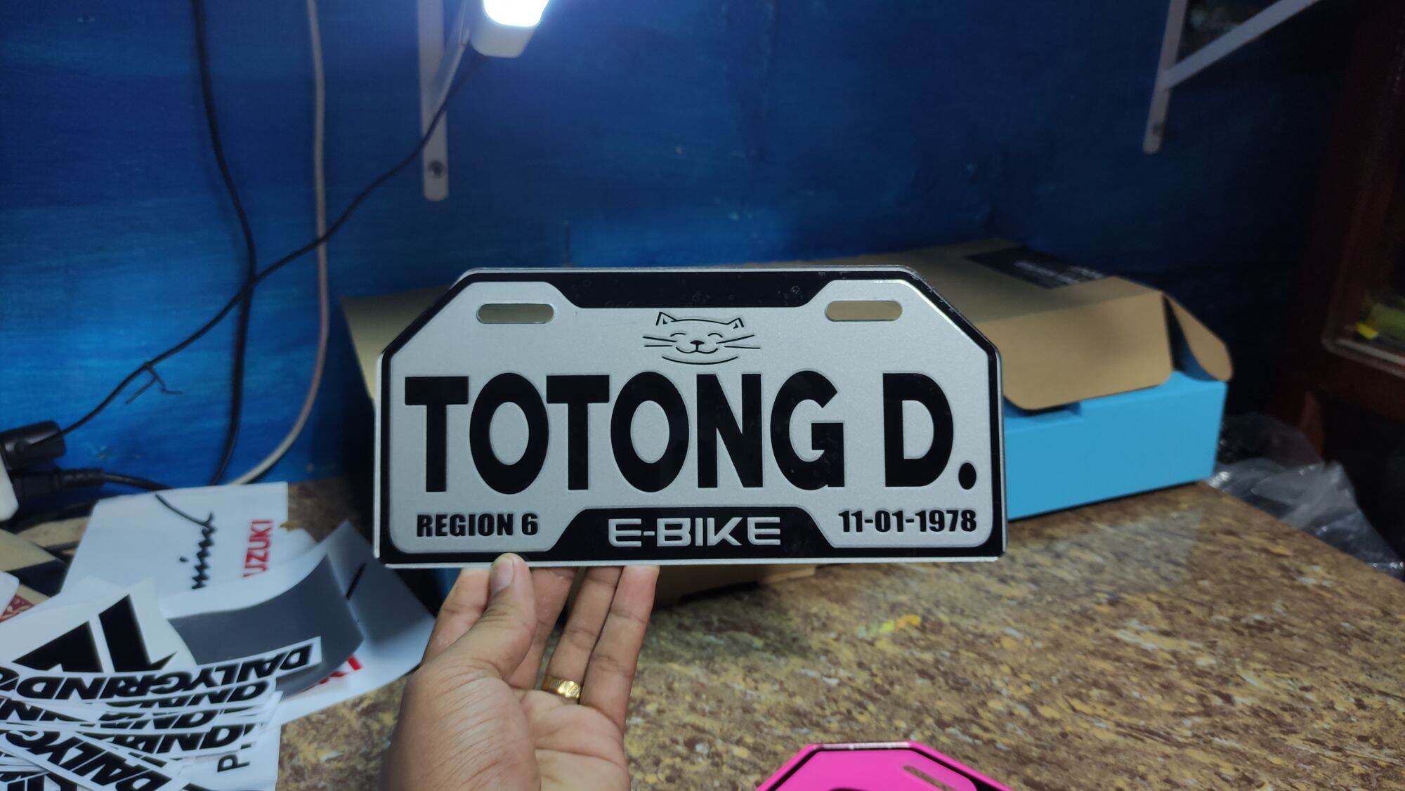 CUSTOMIZED E-BIKE PLATE ACRYLYC With Bolts/Nuts | Lazada PH