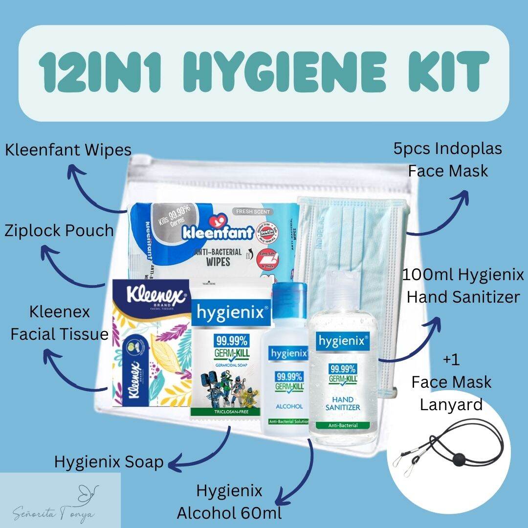 Hygiene Kit 12in1 New Normal Kit / Back to School Kit | Lazada PH