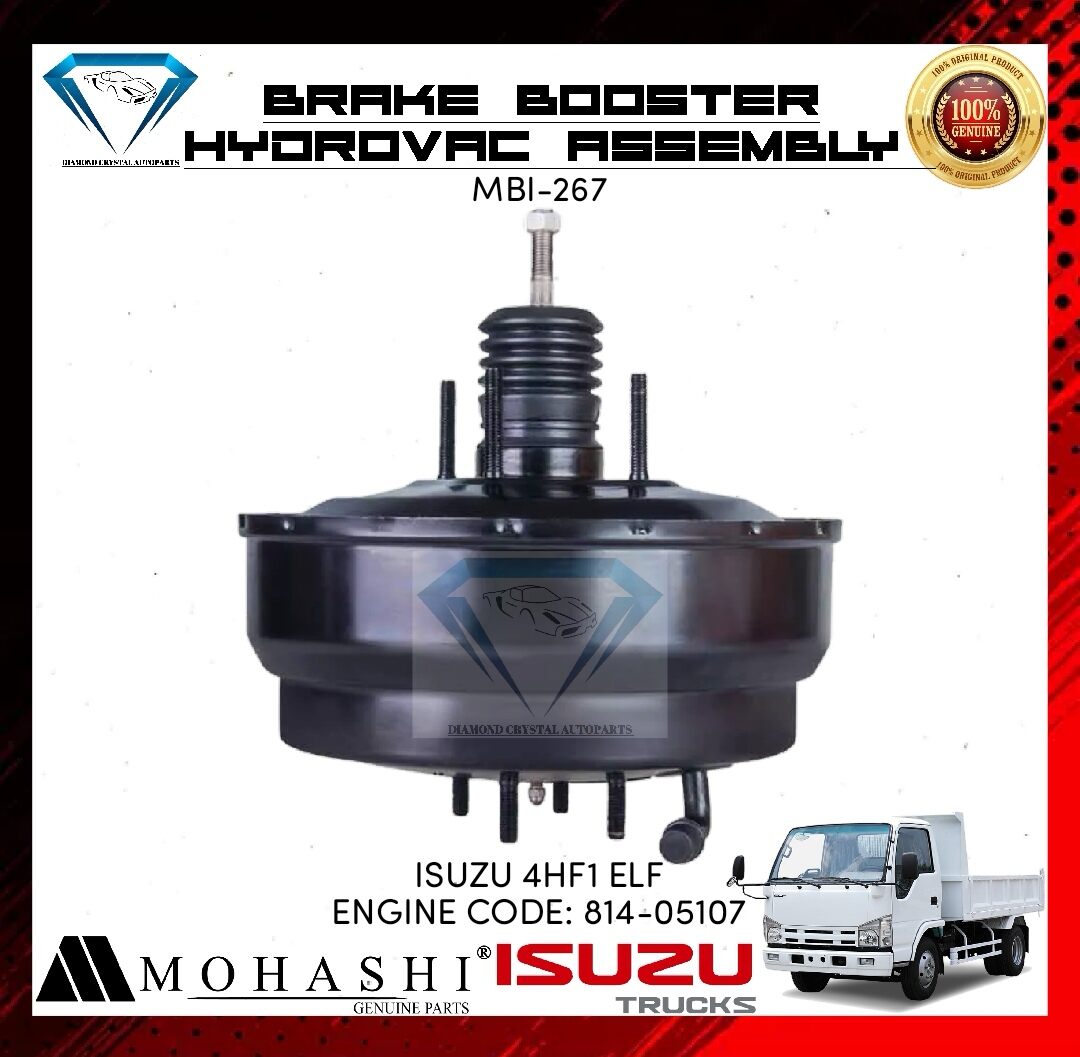 BRAKE BOOSTER HYDROVAC ASSEMBLY ISUZU 4HF1 ELF ENGINE CODE: 814-05107 ...