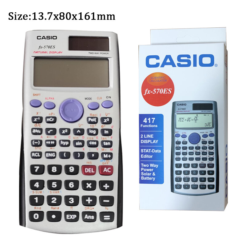 Casio Scientific Calculator FX-570ES Student Function Scientific ...