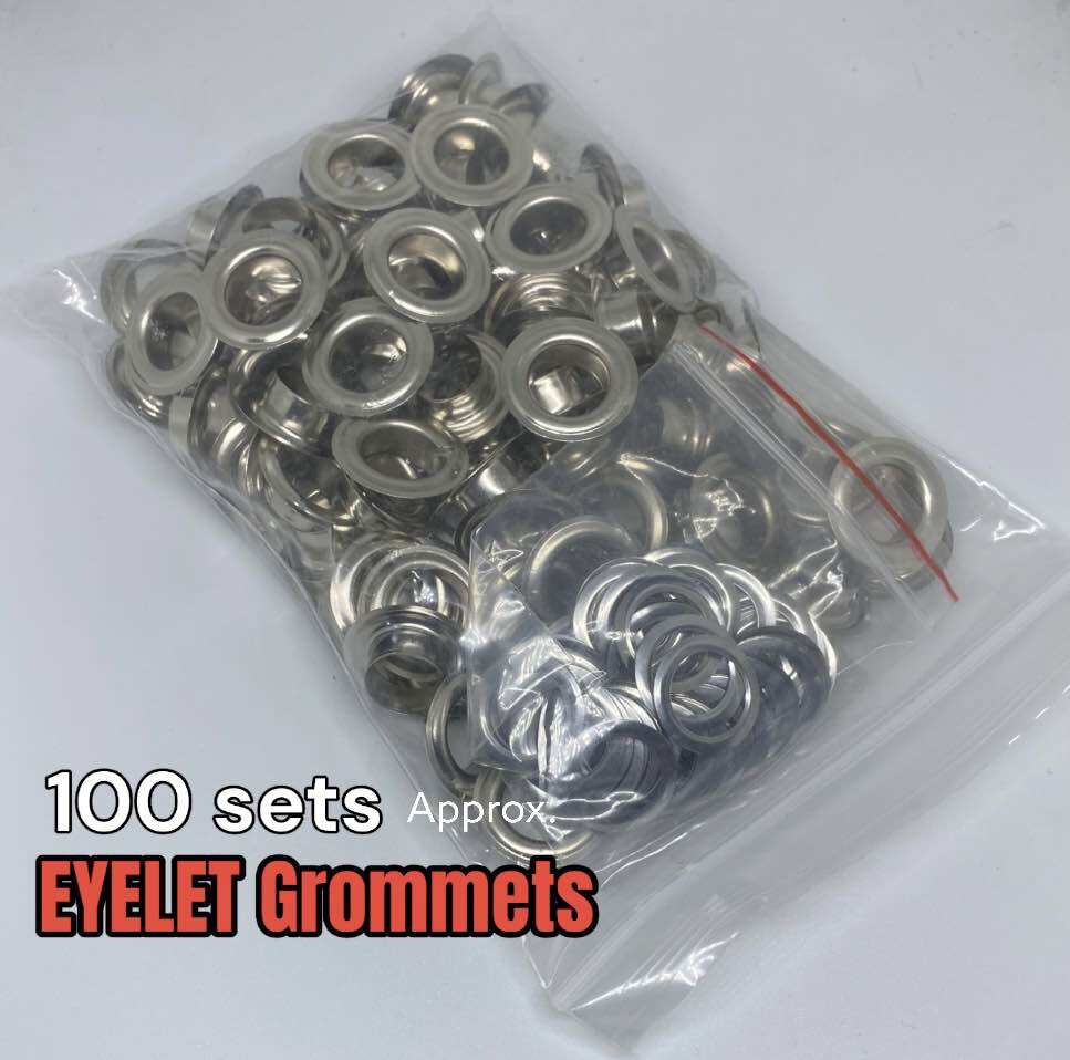 Grommet Eyelet Fix Tool Set | 100 set eyelet 12x22x7mm | Lazada PH
