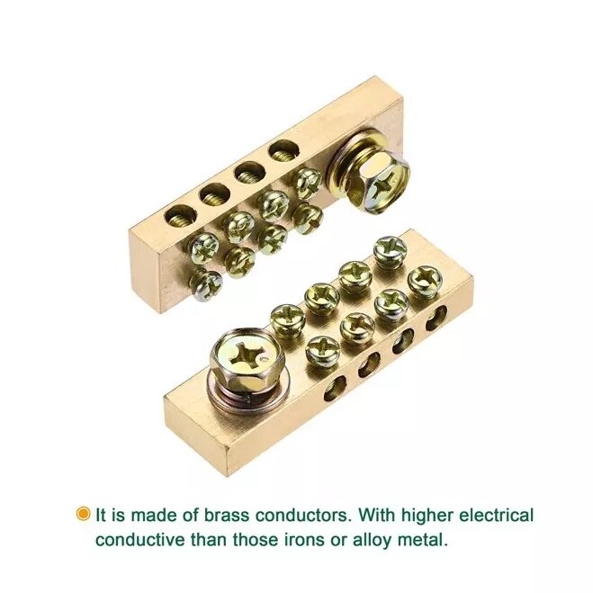 Grounding Copper Platoon Ground Double Row Terminal 10* 18 9 13 17 21 ...