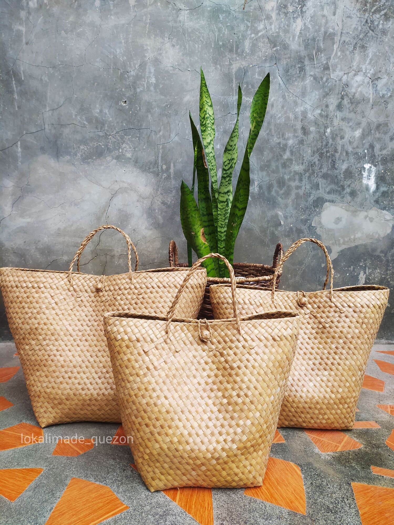 Buri Bag/Native Bayong (Small, Medium, Large) | Lazada PH