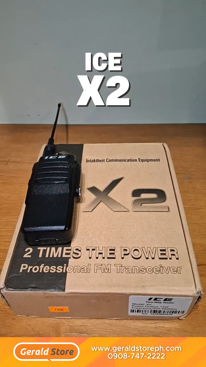 ICE X2 VHF Powerful 12 Watts Water Proof Shock Proof Dust Proof ...