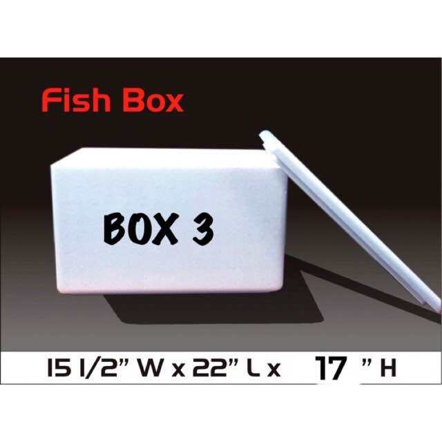 BOX 3 / STYRO BOX / 1 (ONE) SACK TUBE ICE / ICE CHEST / COOLER ...