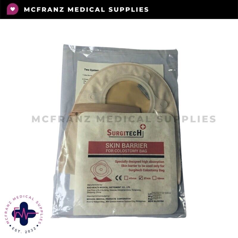 Surgitech Colostomy Bag Set with Wafer | Sold per Piece (Sizes:45mm ...