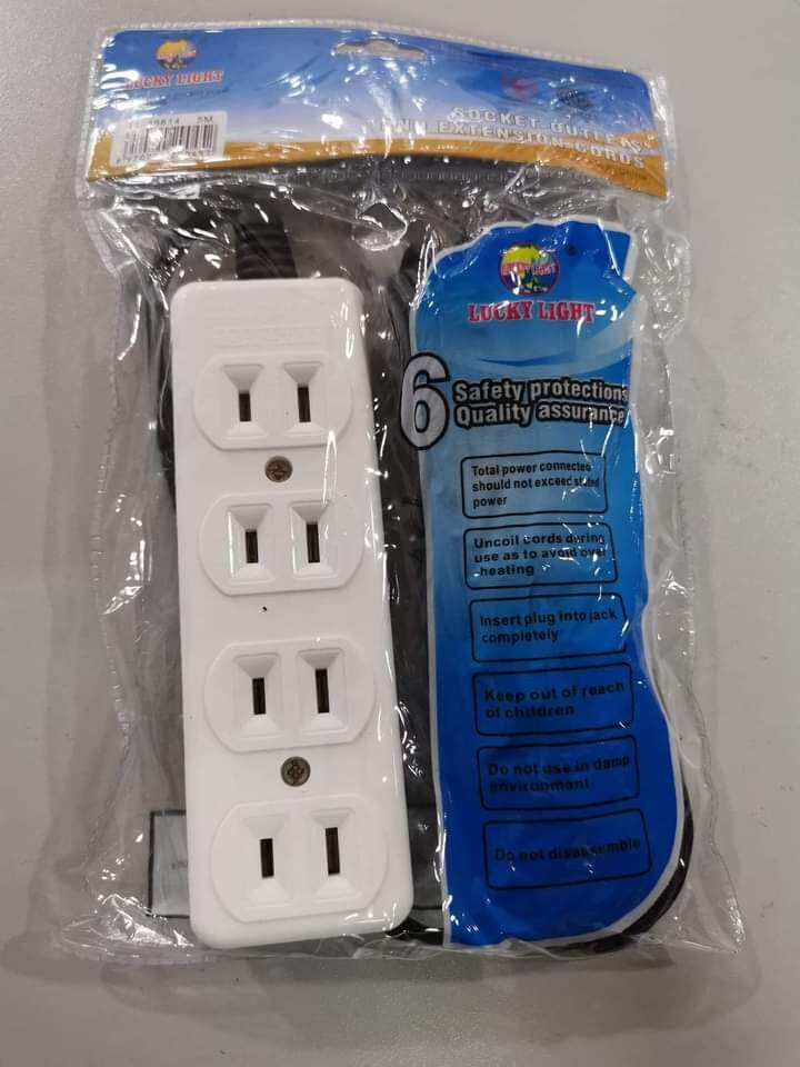 Lucky light 4 outlet extension 5M | Lazada PH