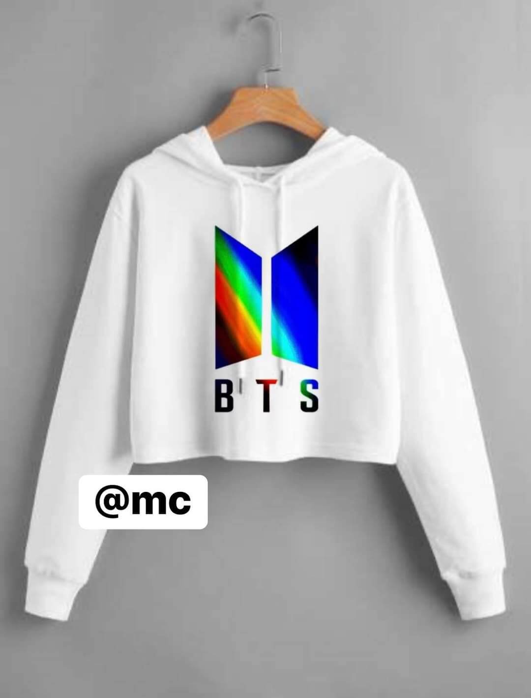 TRENDY BTS CROP TOP JACKET ( FIT SMALL TO MEDIUM SIZE) TERRY BRASS ...