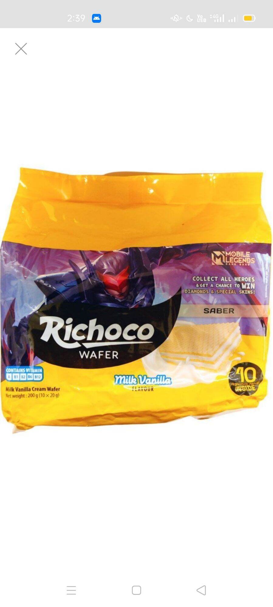 Richoco Wafer Milk Vanilla Flavored -20gx10pck | Lazada PH