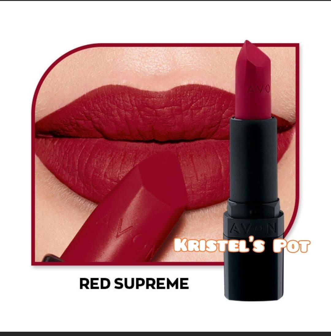 Avon ULTRA PERFECTLY MATTE Red Supreme & Ruby Kiss lipstick 3.6g ...
