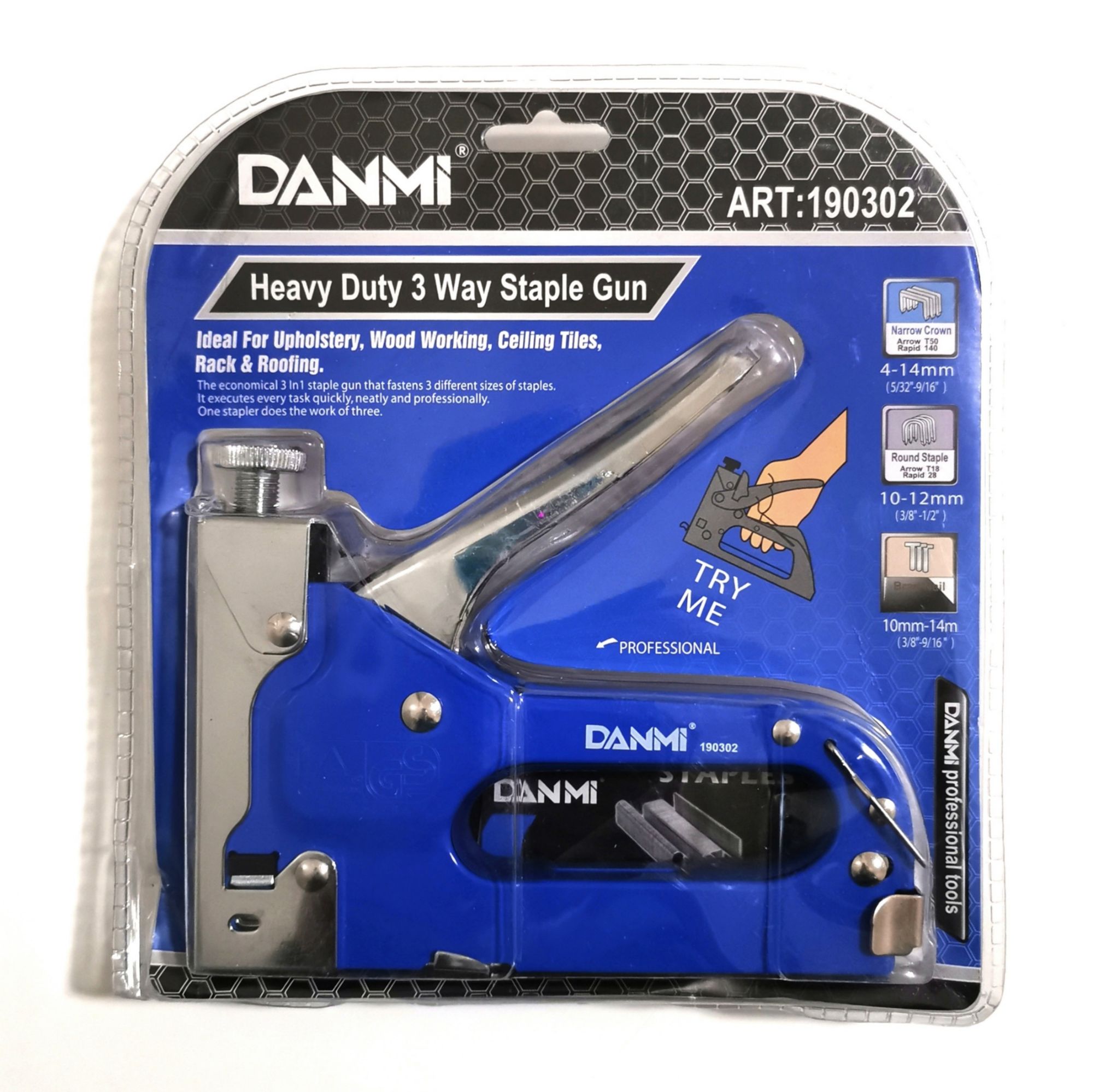 Danmi Heavy Duty Gun Tacker 3 Way | Lazada PH