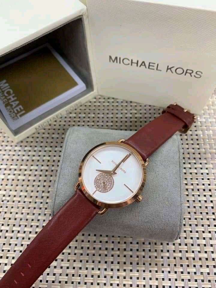 Mk Portia Ladies Leather Watches | Lazada PH