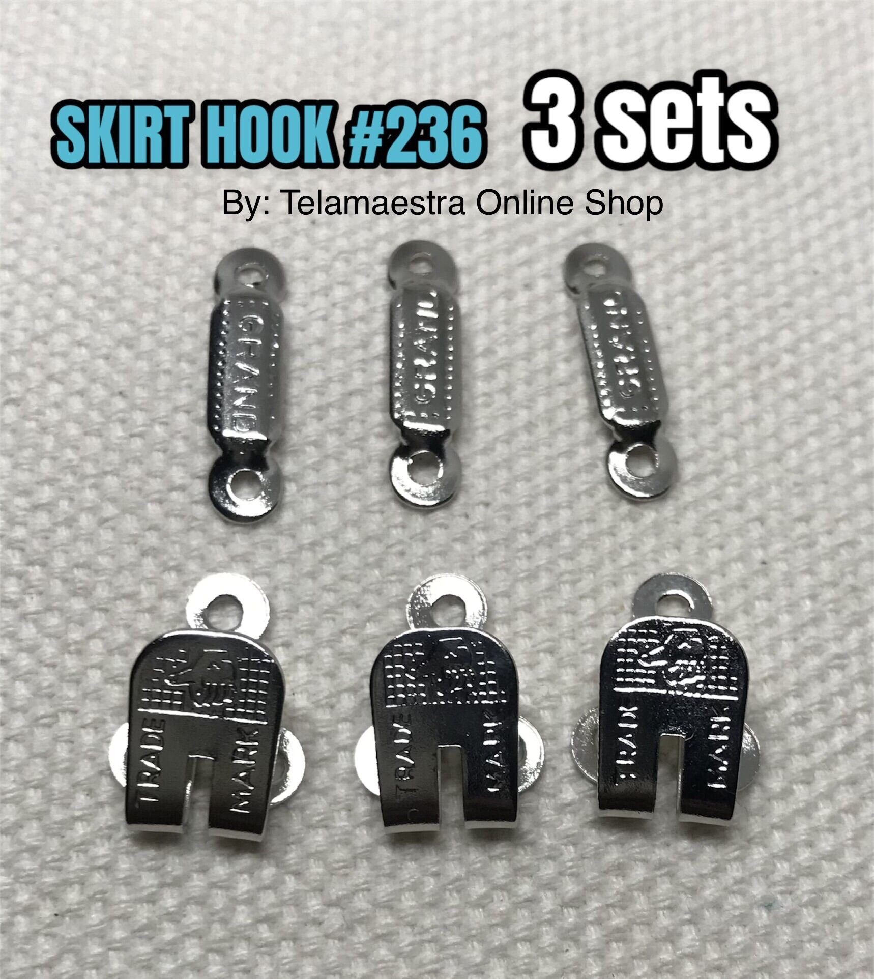 Skirt Hook Art.#236 Kawit ng Palda (per pack) | Lazada PH