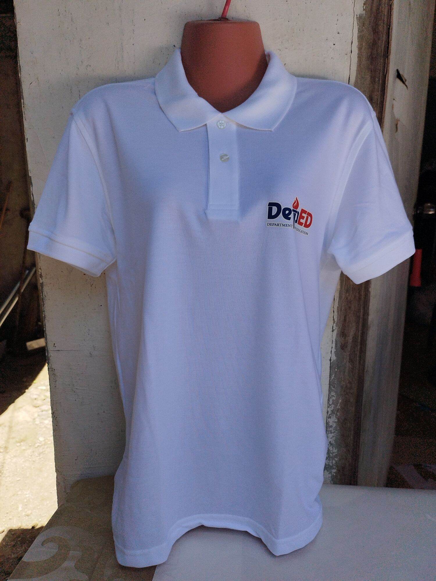 DepEd Matatag White Polo(Cotton Dannon) | Lazada PH