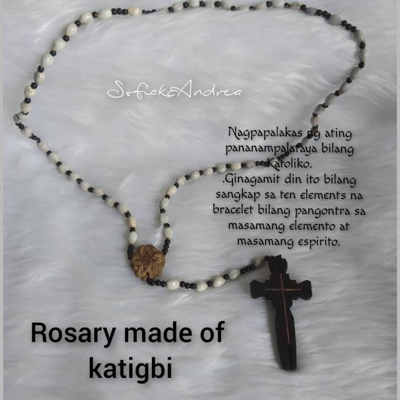 rosary made of katigbi | Lazada PH
