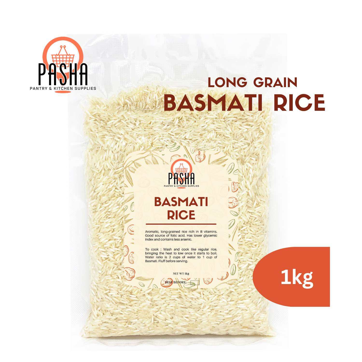 Basmati Rice Long Grain 1kg pack | Lazada PH