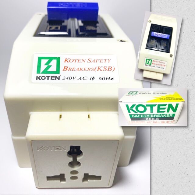 KOTEN KSB-S Circuit Breaker 2 POLE W/ AIRCON OUTLET | Lazada PH